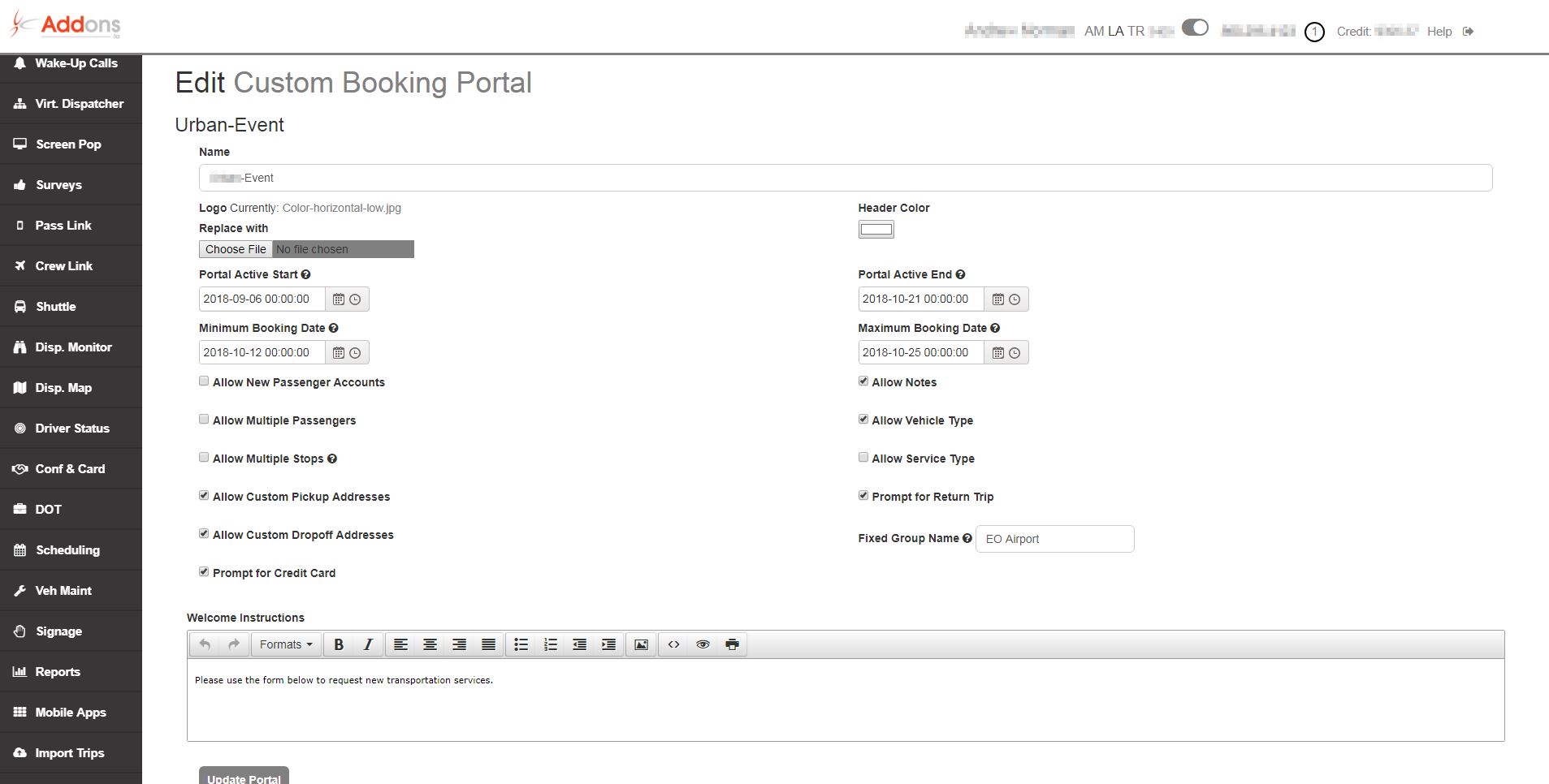 Custom Booking Portals – Addons.LA
